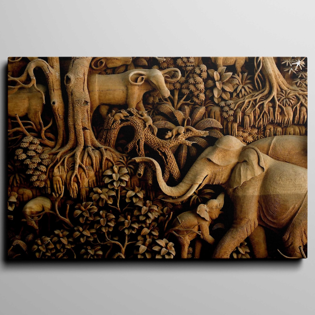 Framed Classical Wood Carving Style Decorative Painting,art Wood ...