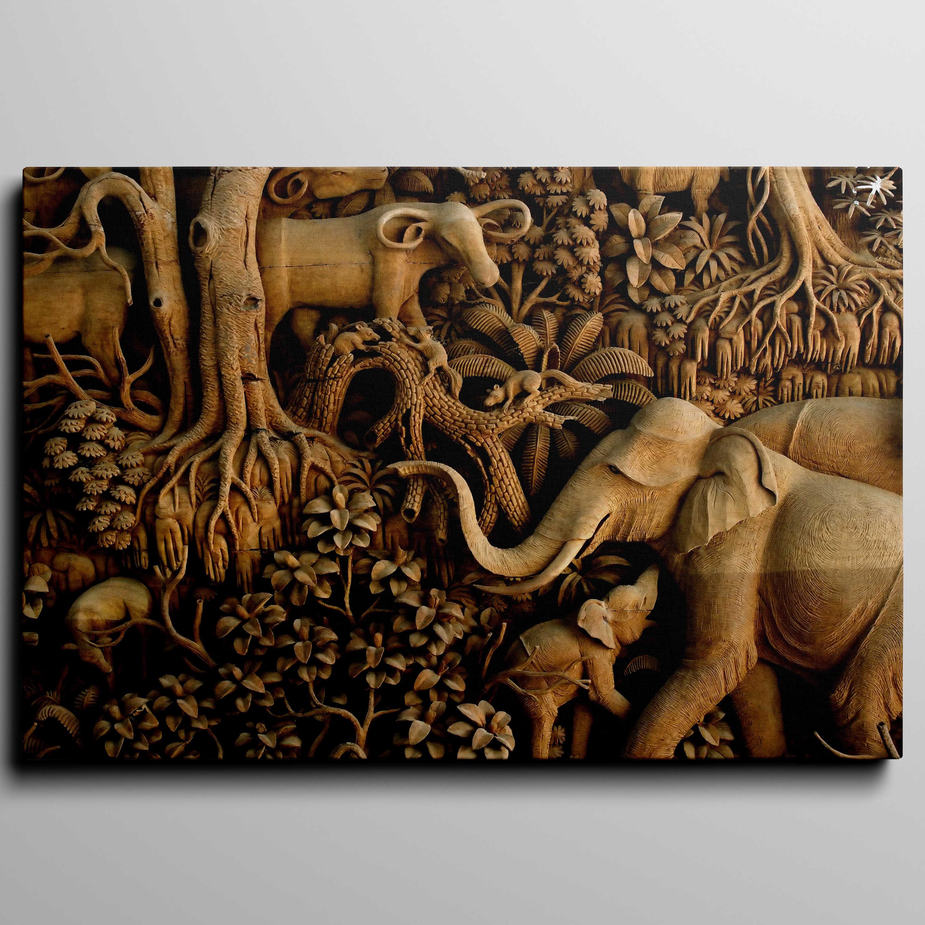 Framed Classical Wood Carving Style Decorative Painting,art Wood ...