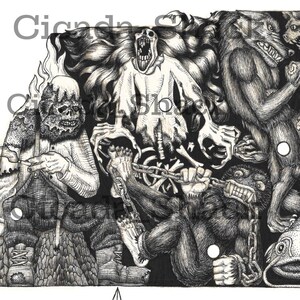 Cryptids of Tennessee Map Art Print, Cryptid Wall Art, Monster Poster ...