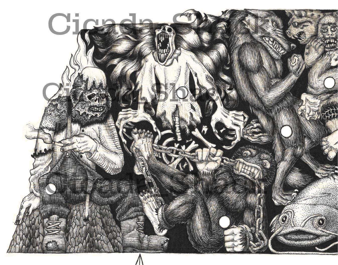Cryptids of Tennessee Map Art Print, Cryptid Wall Art, Monster Poster ...