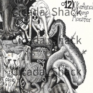 Monsters of Georgia Map Art Print - Etsy