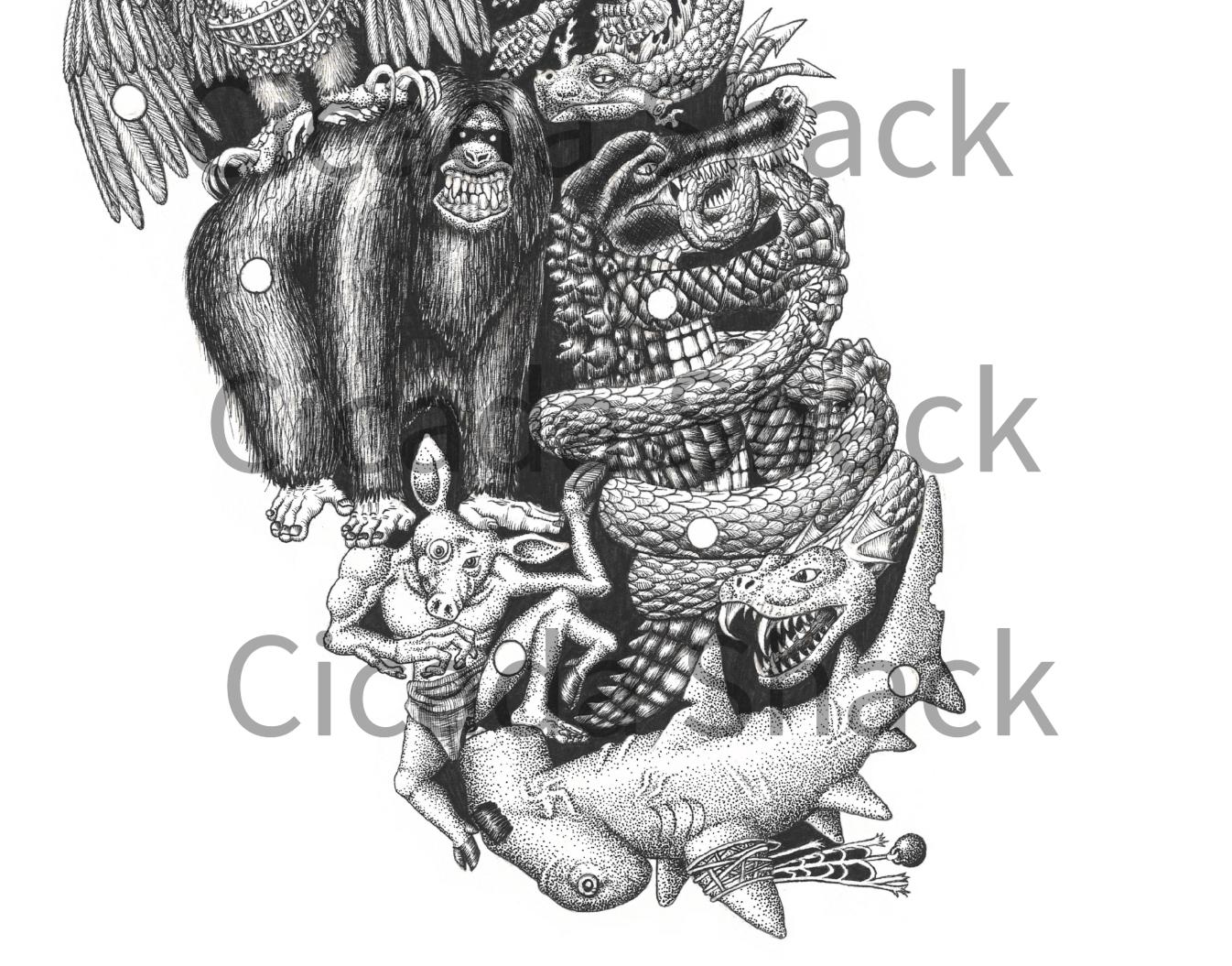 Cryptids of Florida Map Art Print, Cryptid Wall Art, Monster Poster - Etsy