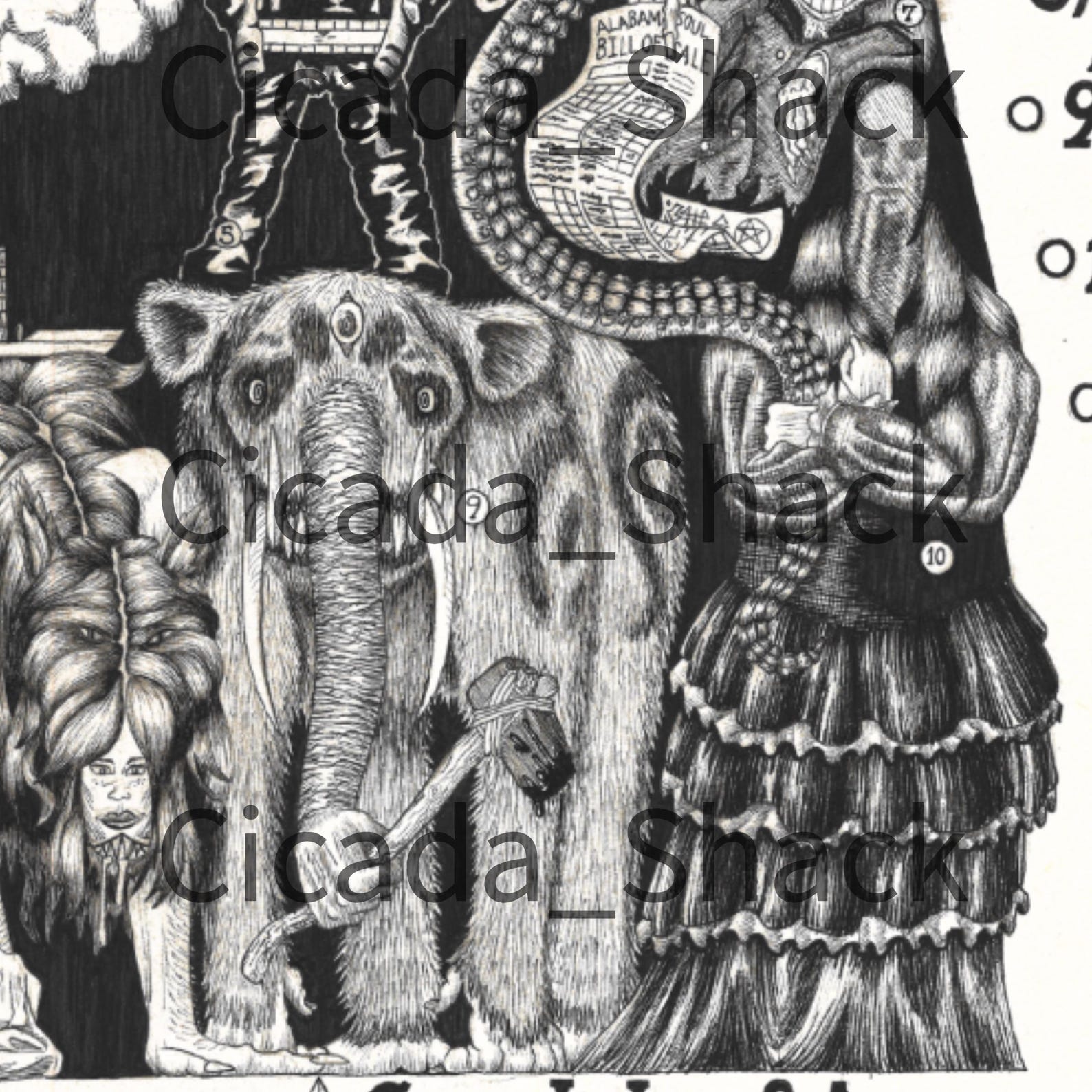 Cryptids of Alabama Map Art Print, Cryptid Wall Art, Monster Poster - Etsy