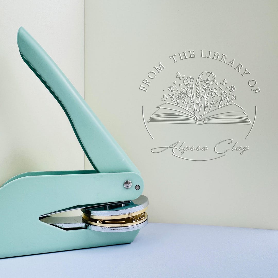 Personalized Book Embosser Custom Book Embosser From the Library of ...