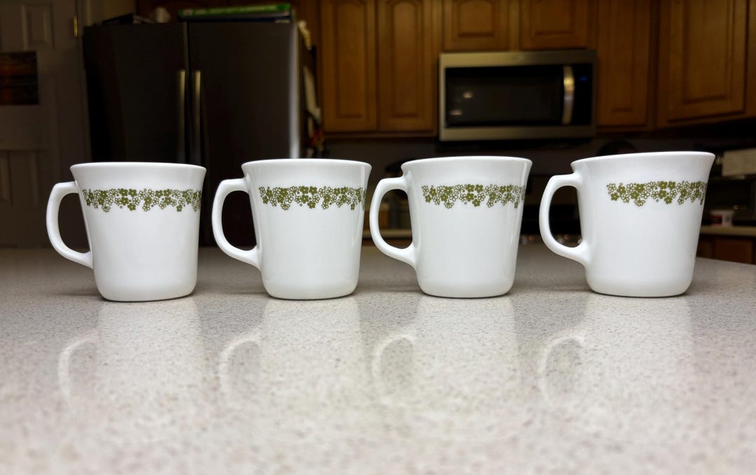 Vintage Corning 1970s Spring Blossom Coffee Cup Set of 4 - Etsy