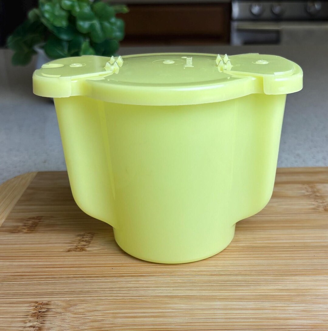 Vintage Yellow Tupperware Two-sided Flip Top Sugar Bowl - Etsy