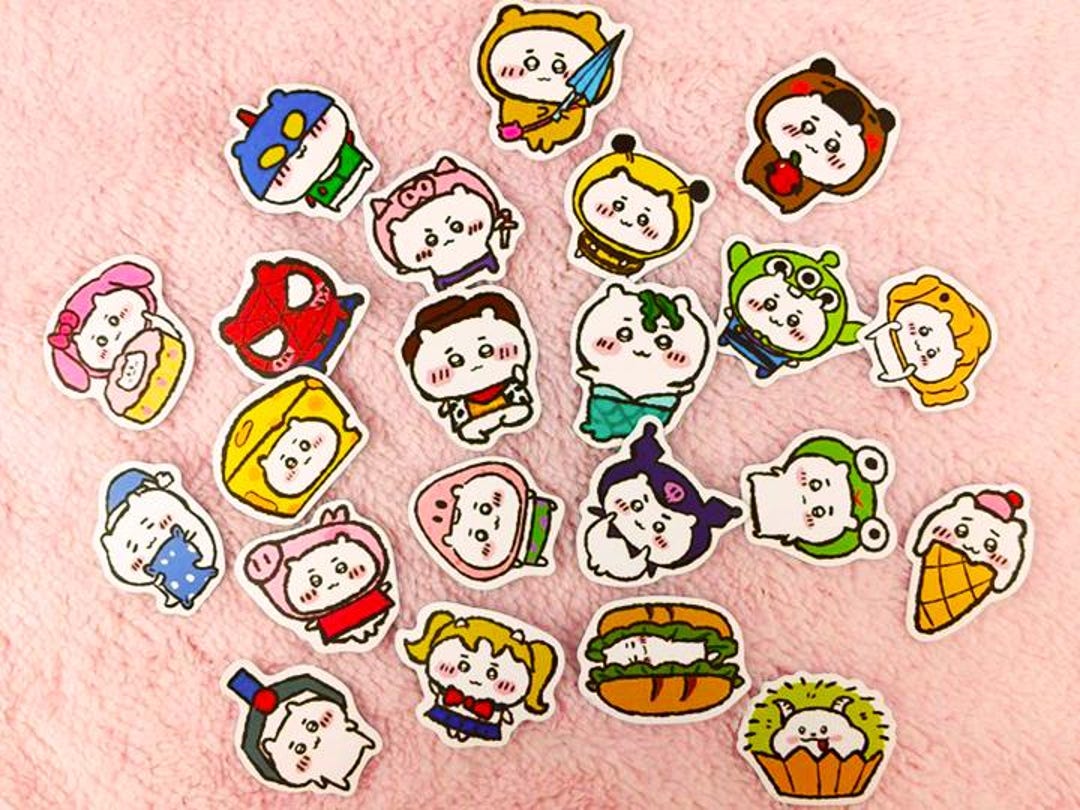 Pack of 65 Pcs Chiikawa Stickers-65 Pcs Chiikawa Stickers-hachiware ...