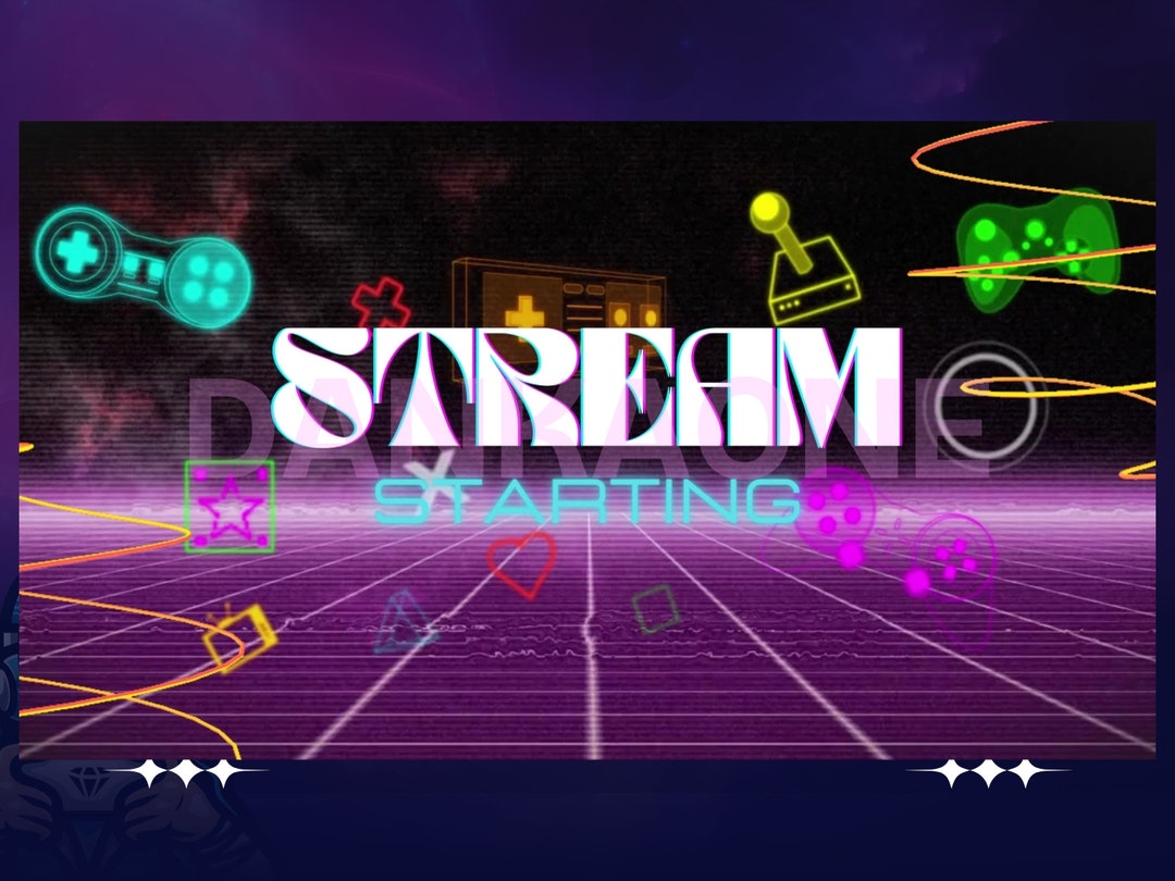 Cool Wavebreak Twitch Overlay Animated Stream Elements Animated Screen ...