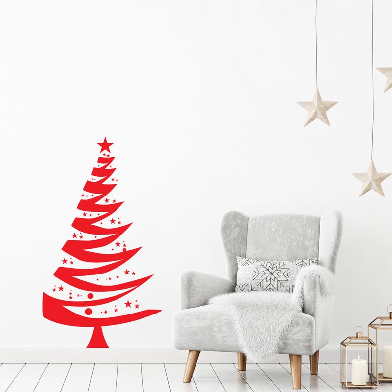 Christmas Tree Wall Decal - Etsy