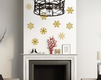 Snowflake Decals, Snowflake Wall Decals, Christmas Wall Decal ...