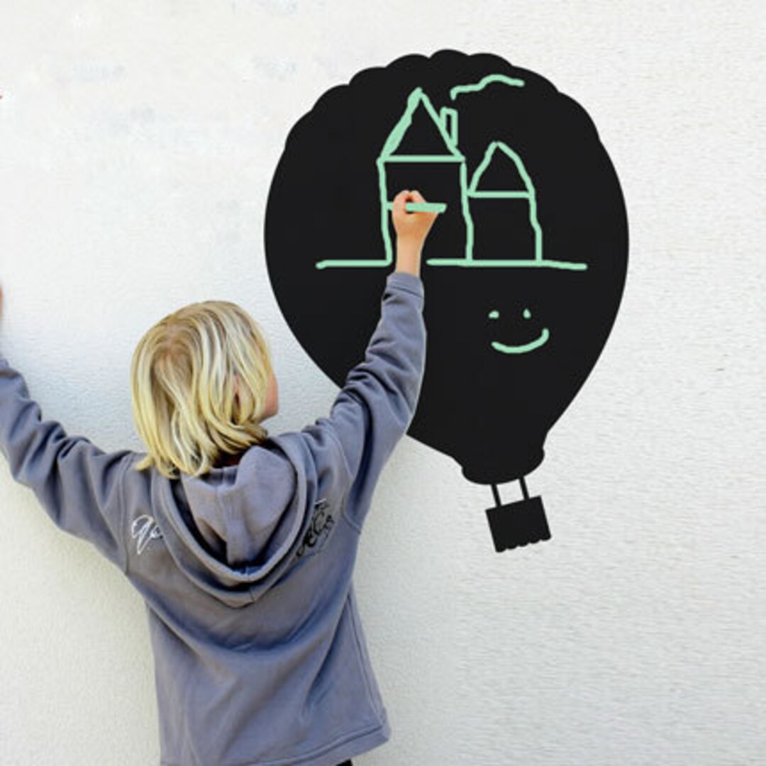 Reusable Chalkboard Balloon Large Wall Decal - Etsy
