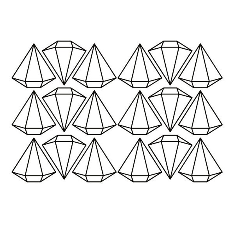 Diamonds Wall Decal - Etsy