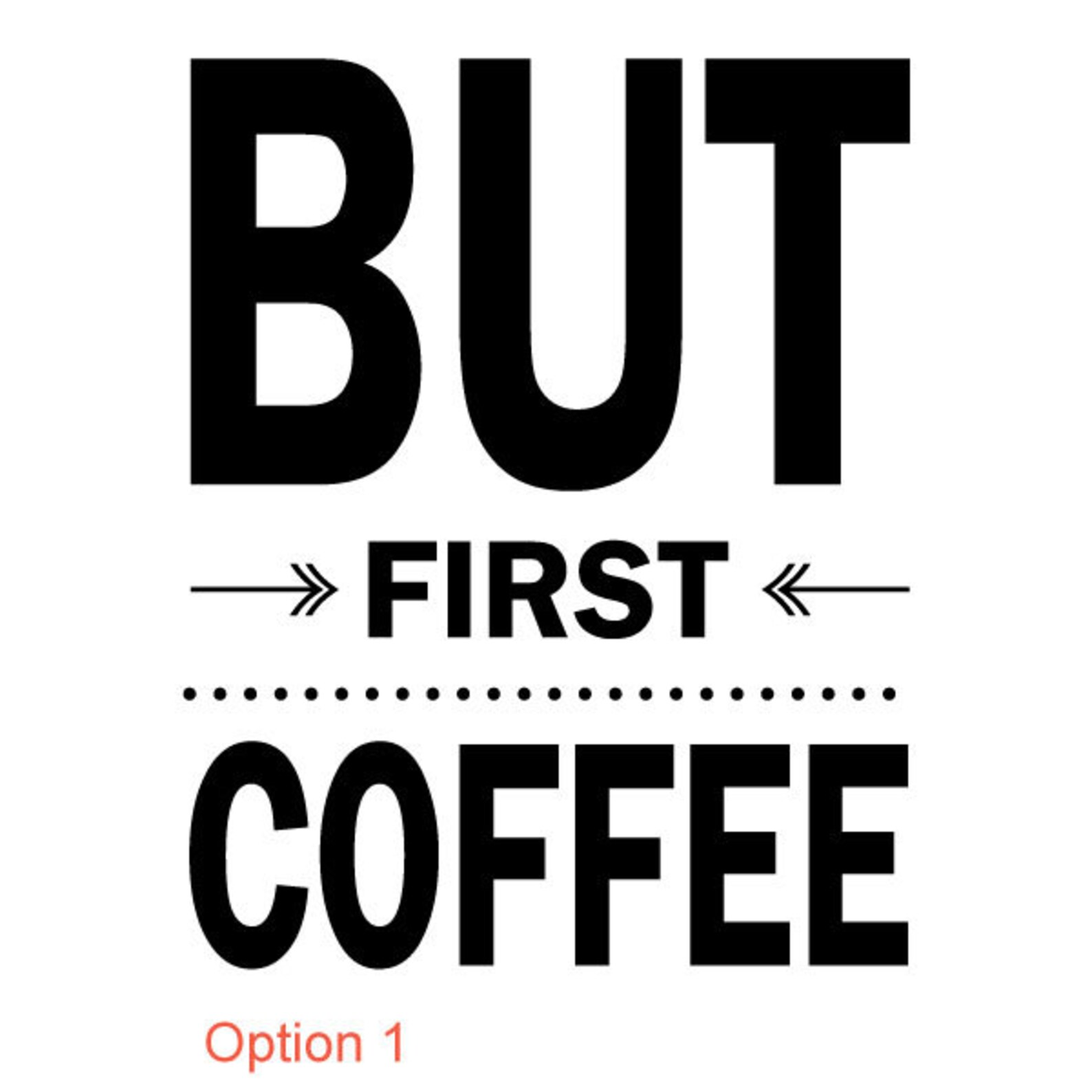 But First Coffee Wall Decal - Etsy