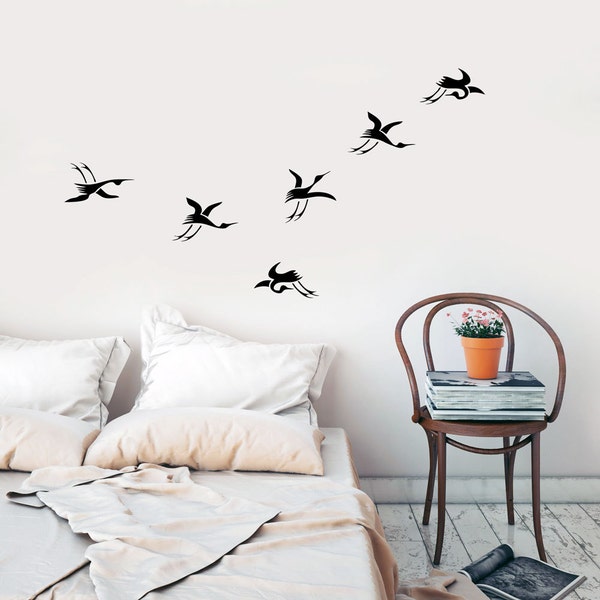 Crane Wall Decal - Etsy