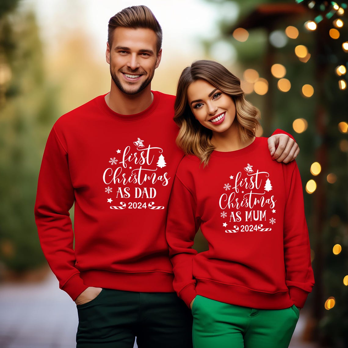 First Family Christmas 2024 Jumper , Daddy First Christmas Gift, My ...