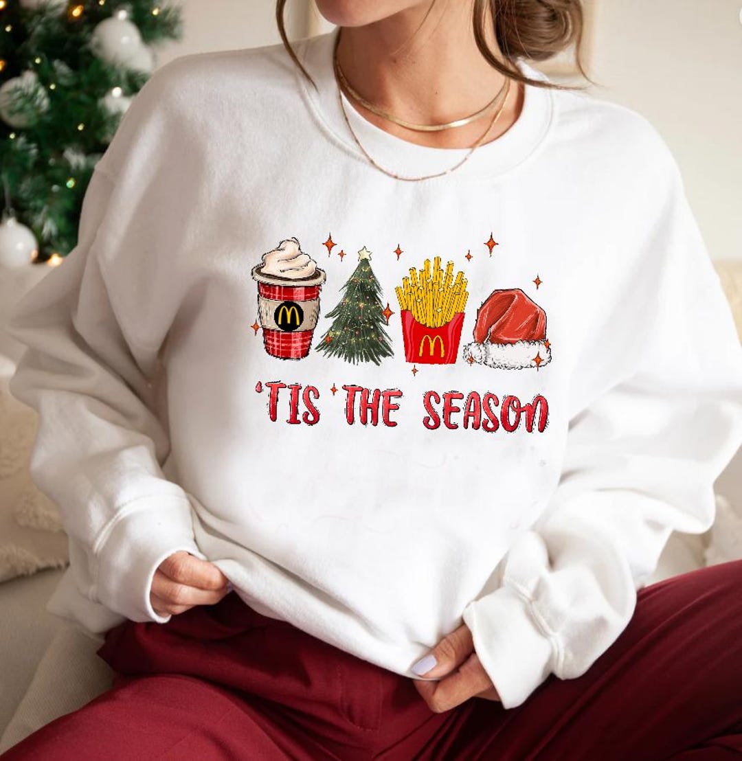 Mcdonald's Christmas Tshirt Mcdonalds Crew Chirstmas Jumper Restaurant ...