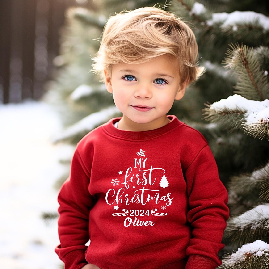 First Family Christmas 2024 Jumper , Daddy First Christmas Gift, My ...