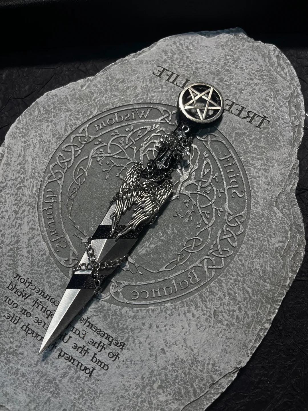 Personalized Handmade Dagger, Gothic Black Kunai, Gifts for Him Dad ...