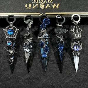 Handmade Gothic Cthulhu Inspired Blue Dagger, Personalized Dagger for ...