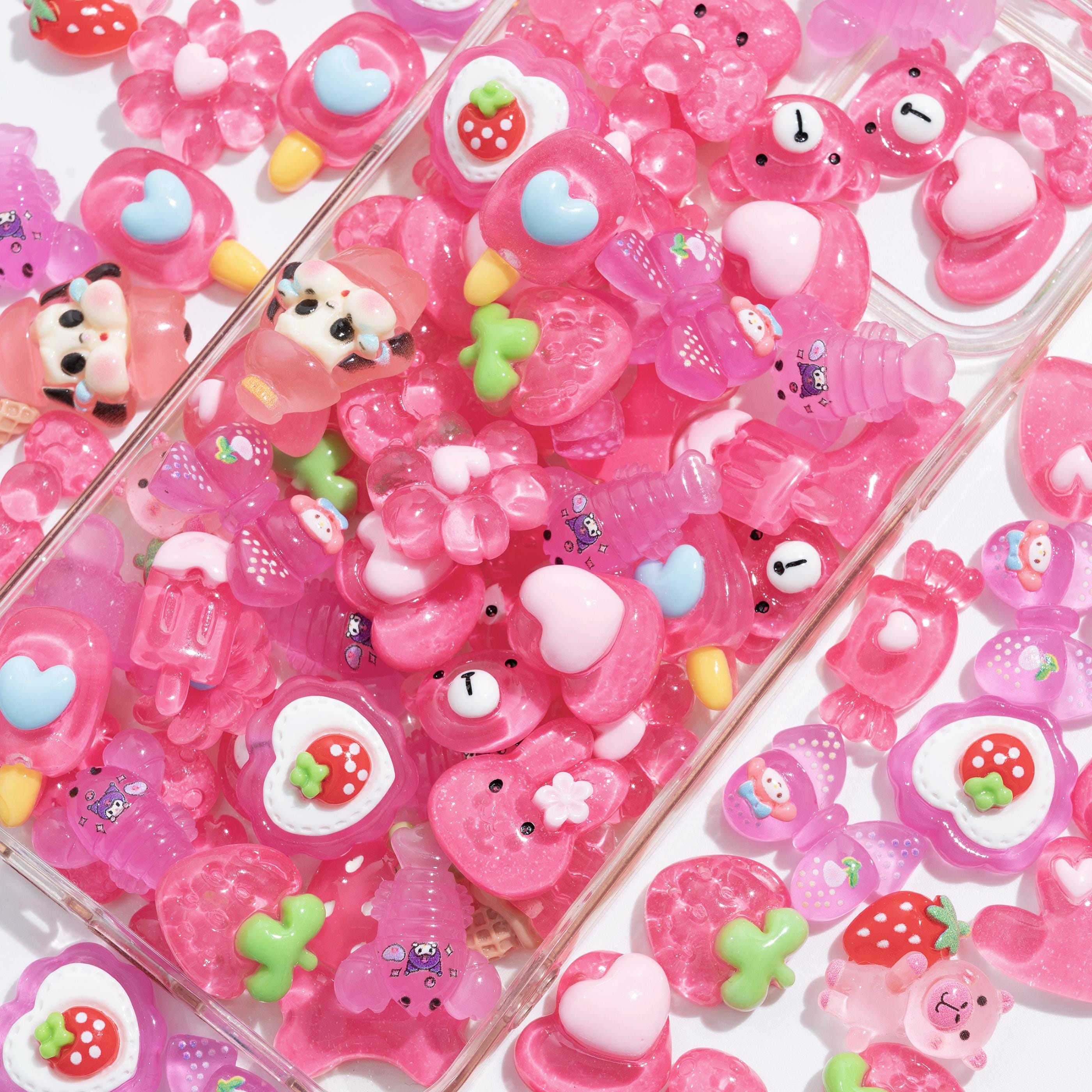 Bulk 100PCS Decoden Charms, Sanrio Decoden Charms, Resin Charms ...