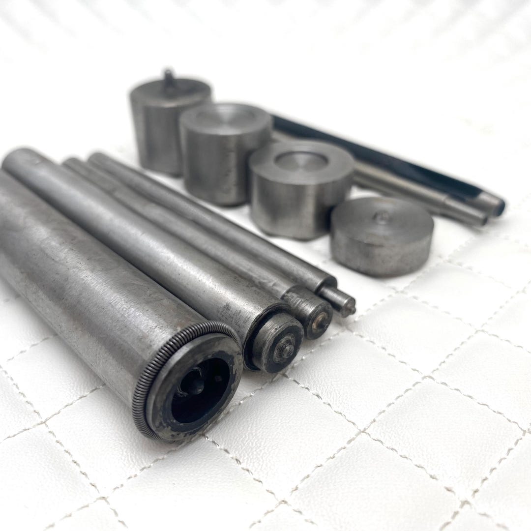 Snap Fastener Setting Tool Kit: Round Punch Die Installation for ...