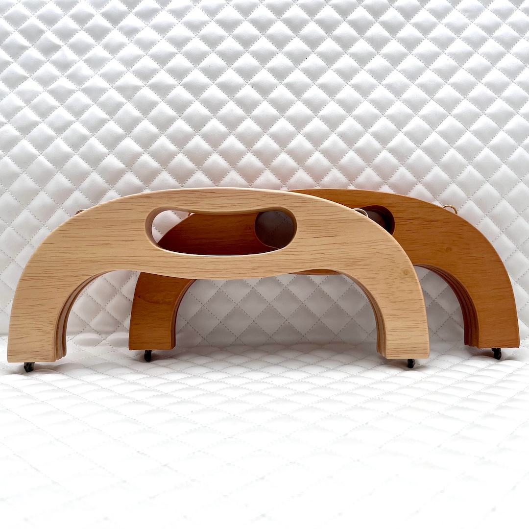 Wooden Purse Frame: Rectangle Clutch Bag Handle (10 1/4