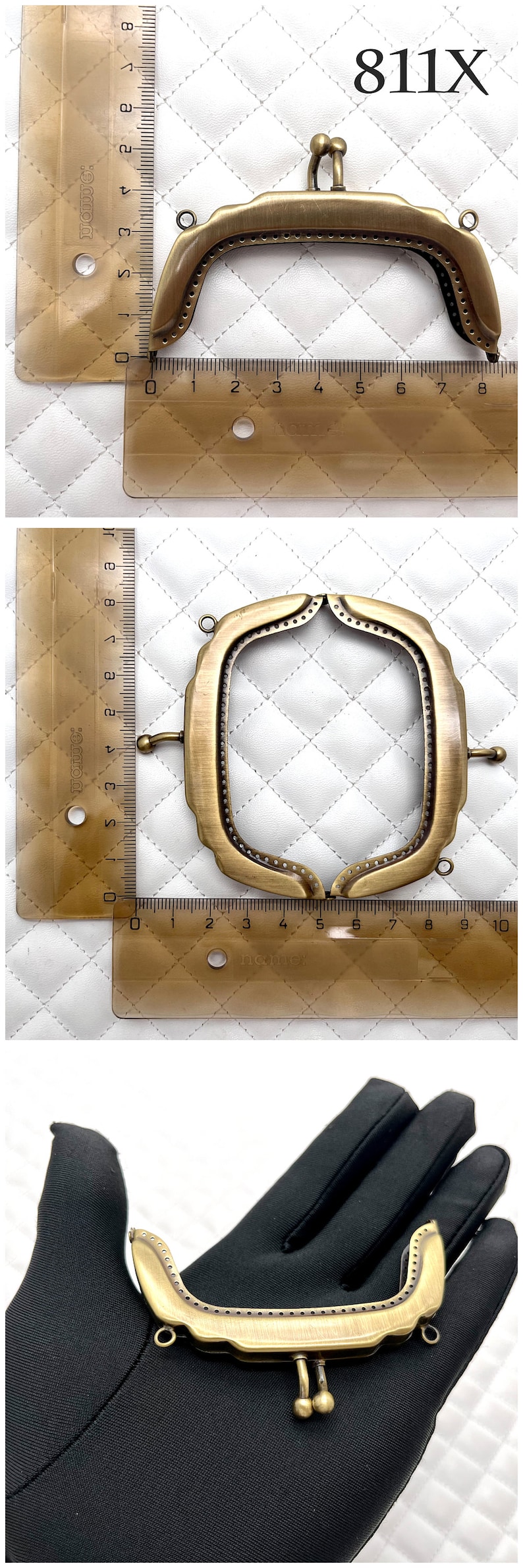 Embossed Anti Bronze Coin Purse Frame: Zinc Alloy Kiss Clasp - Etsy