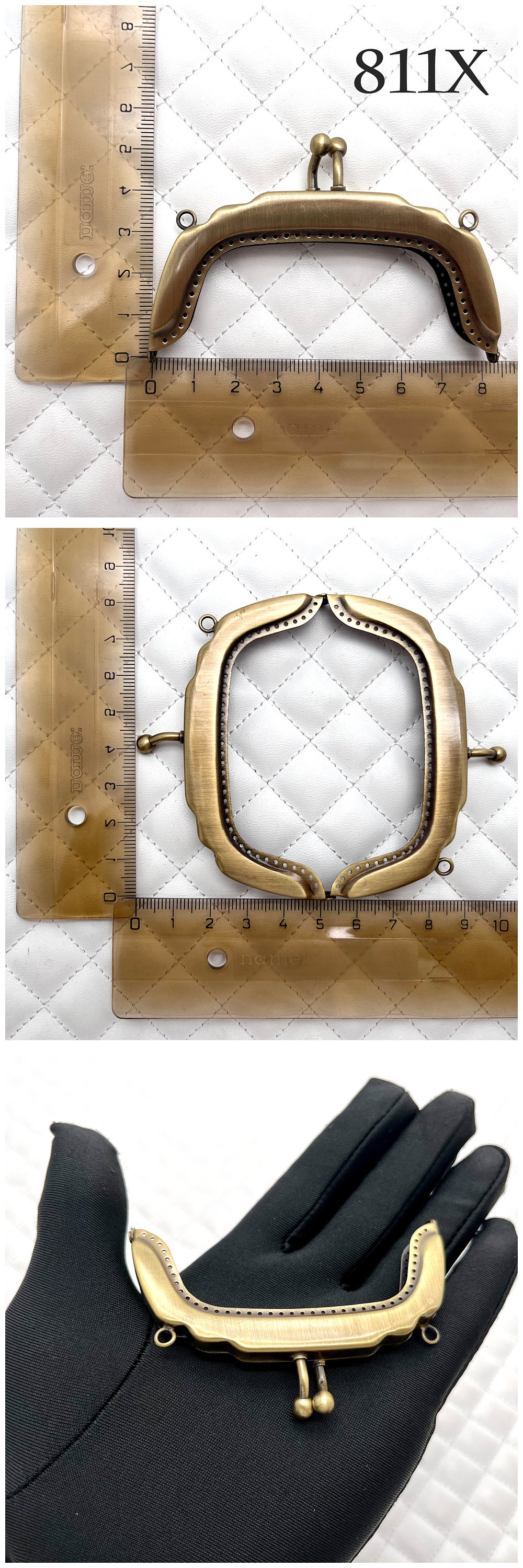 Embossed Anti Bronze Coin Purse Frame: Zinc Alloy Kiss Clasp - Etsy