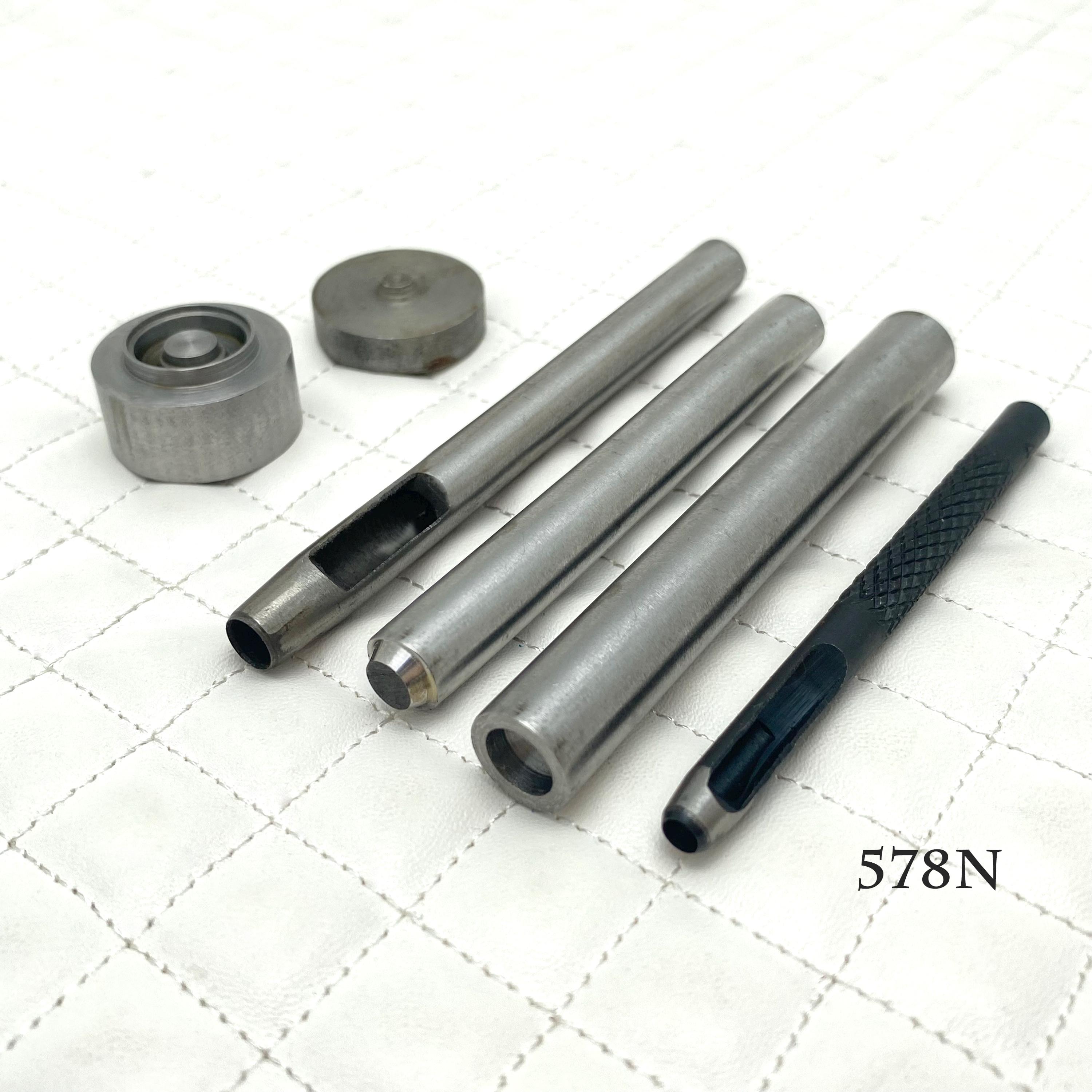 2 Size to Choose Round Open Top Snap Fastener Setting Tools Kit Punch ...