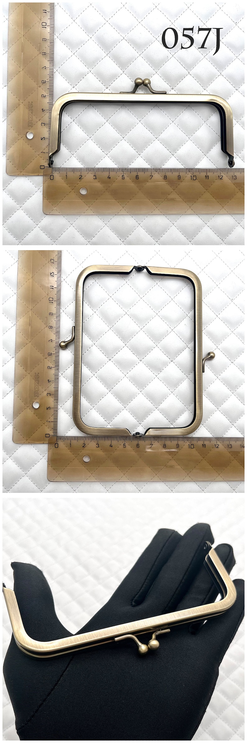 Metal Rectangle Kiss Clasp Frame: Anti Bronze Coin Purse Making (7 ...
