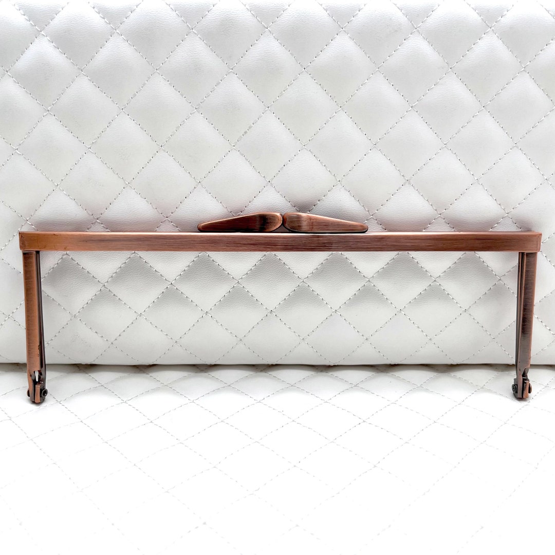 Red Bronze Metal Purse Frame: 7" Rectangle Kiss Clasp - Etsy