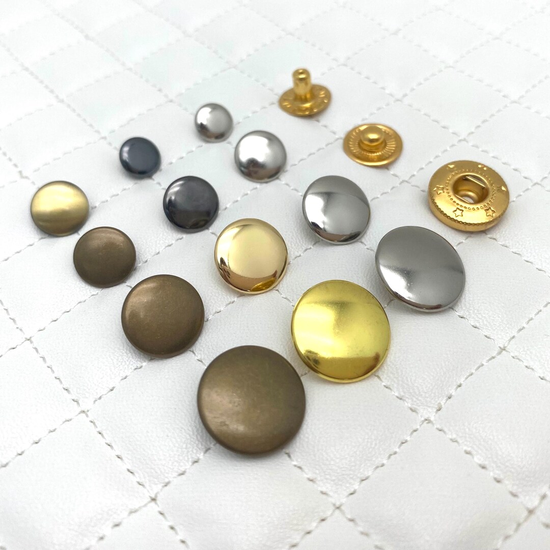 8mm 10mm 12mm 15mm 5 Colors Copper Snap Fastener - Etsy