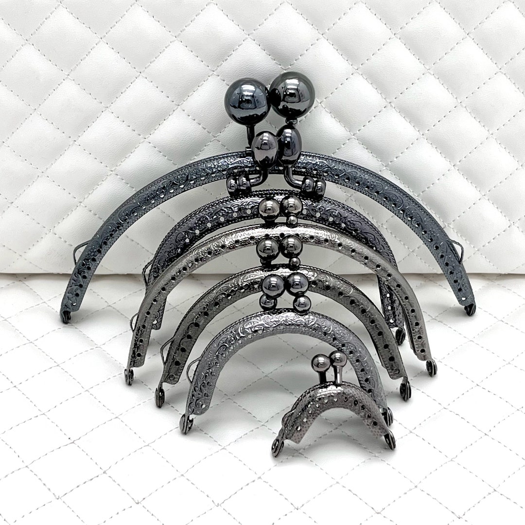 Gunmetal Metal Kiss Clasp Frame: 6 Sizes for DIY Purse Making - Etsy