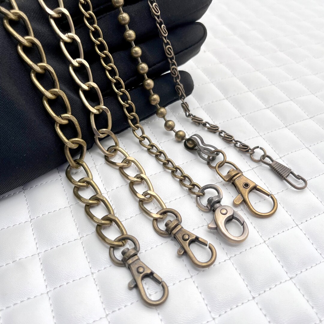 Anti Brass Purse Chain Strap: Replacement Bag Handles With Clips - Etsy