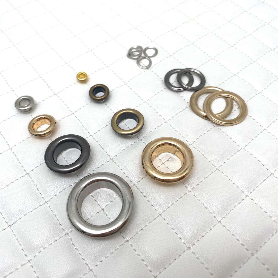 Copper Eyelets Grommets With Washers: 6 Colors, 9 Sizes for DIY Crafts ...