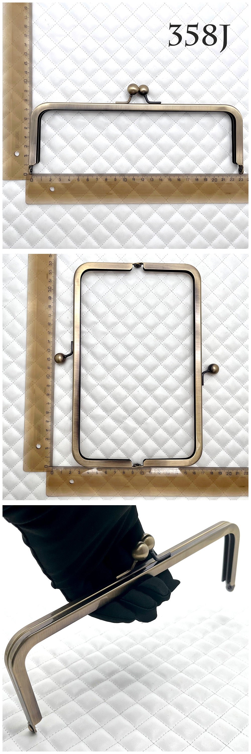Metal Rectangle Kiss Clasp Frame: Anti Bronze Coin Purse Making (7 ...