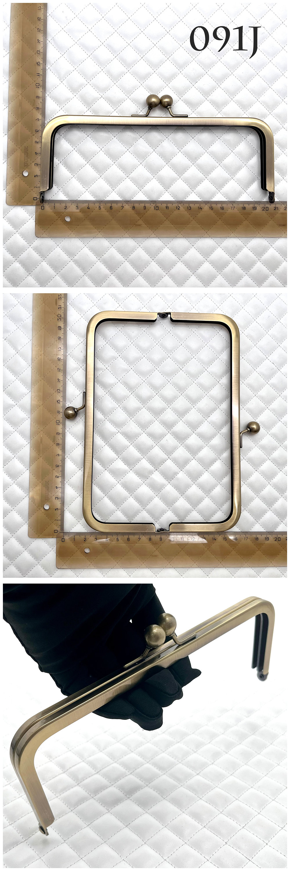 Metal Rectangle Kiss Clasp Frame: Anti Bronze Coin Purse Making (7 ...