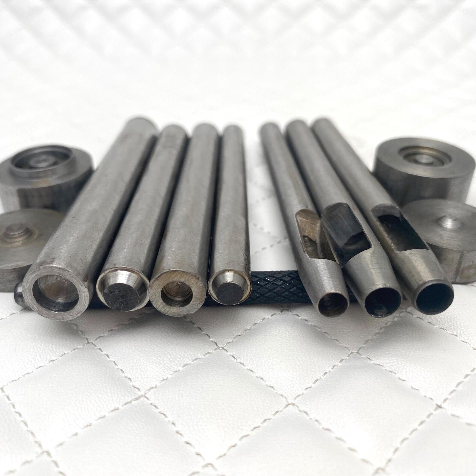 2 Size to Choose Round Open Top Snap Fastener Setting Tools Kit Punch ...