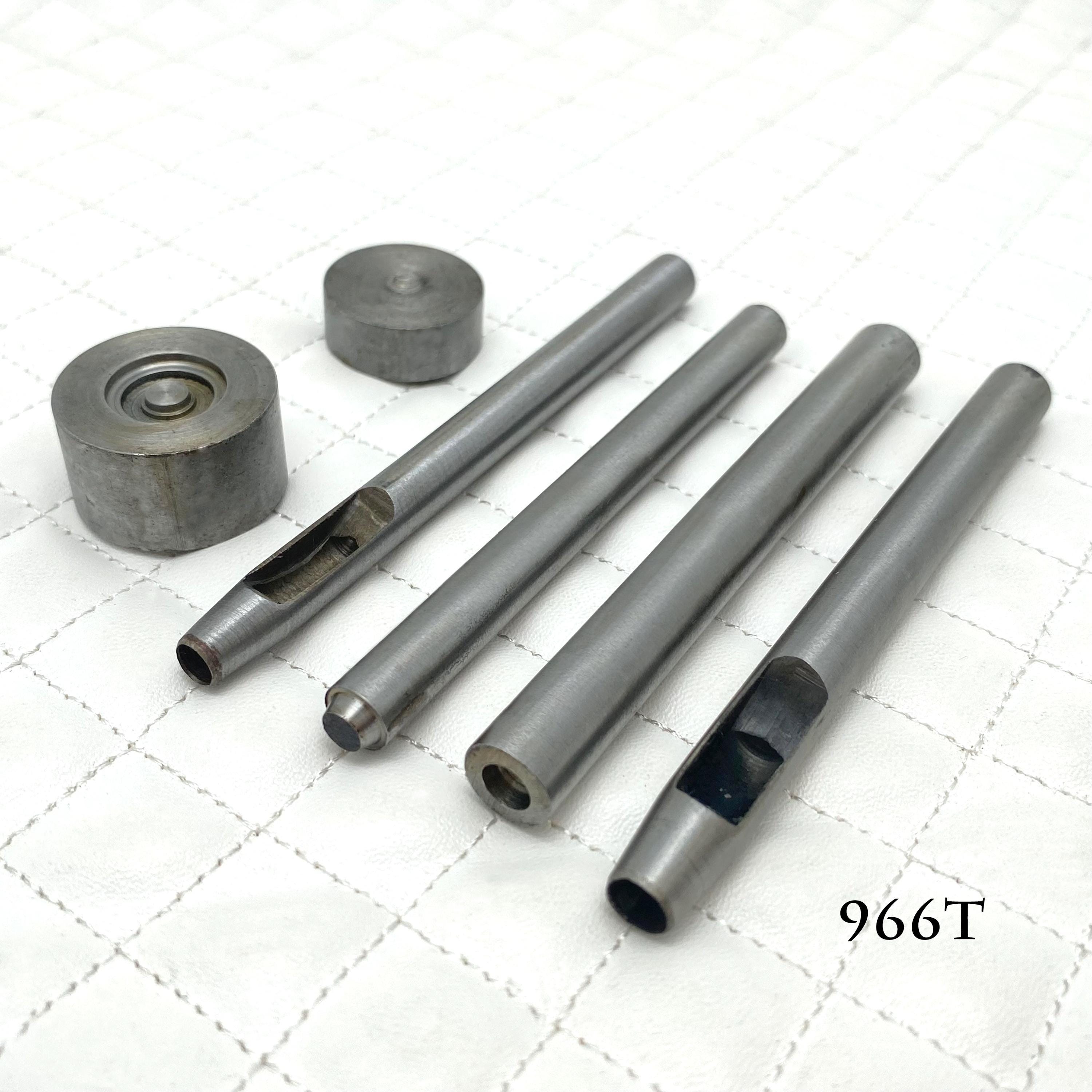 2 Size to Choose Round Open Top Snap Fastener Setting Tools Kit Punch ...