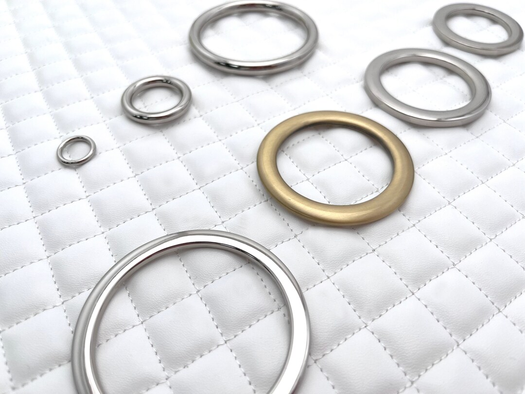 3/8" to 2" Zinc Alloying Bag Purse O-rings Connector Round Ring Loops ...