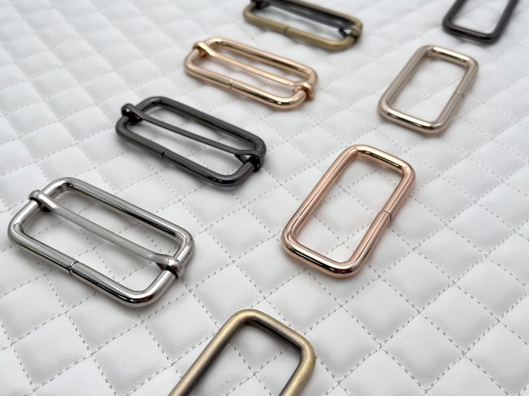 2 Inch Slide Adjuster Buckle and Rectangle Ring, Strap Buckle Purse ...