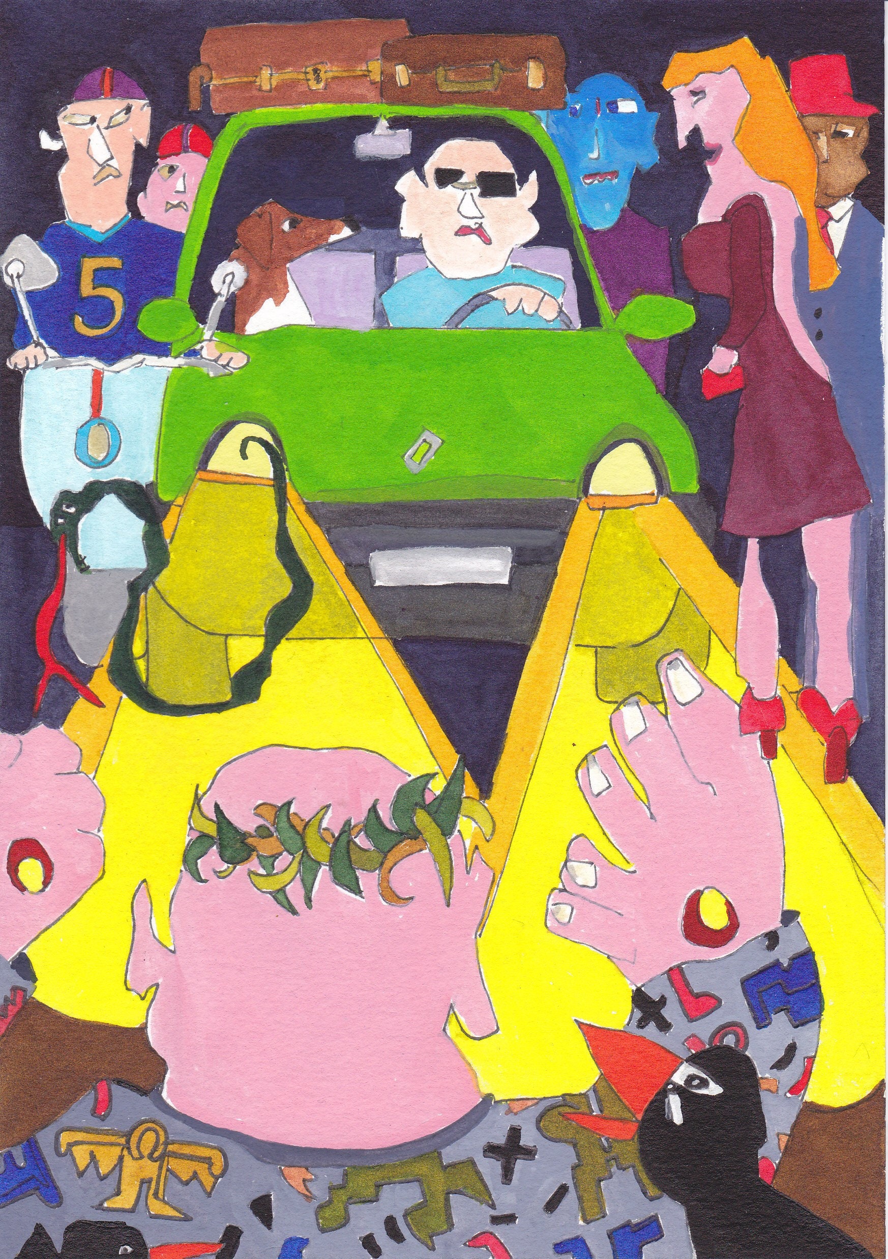 Homage to Otto Dix, Gospel of Matthew, the Miracle of the Blind Man ...