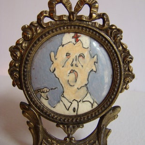 Self Portrait as Nurse in an Antique Frame - Etsy