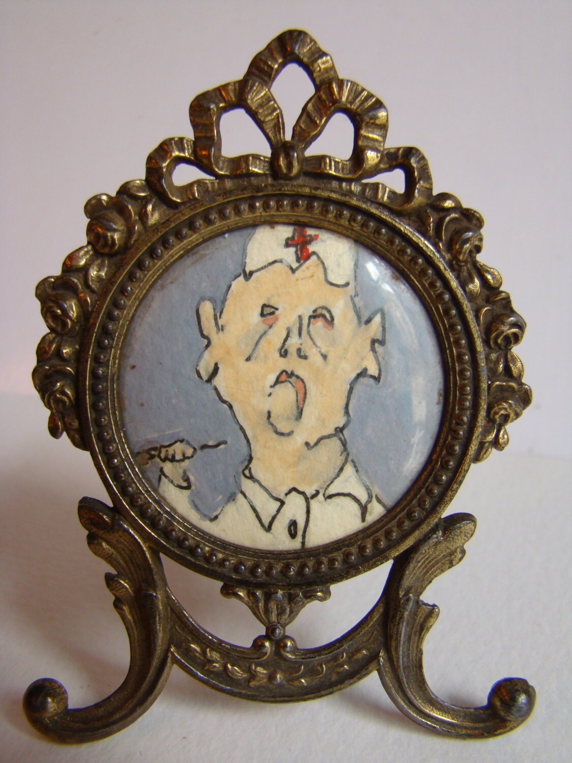 Self Portrait as Nurse in an Antique Frame - Etsy