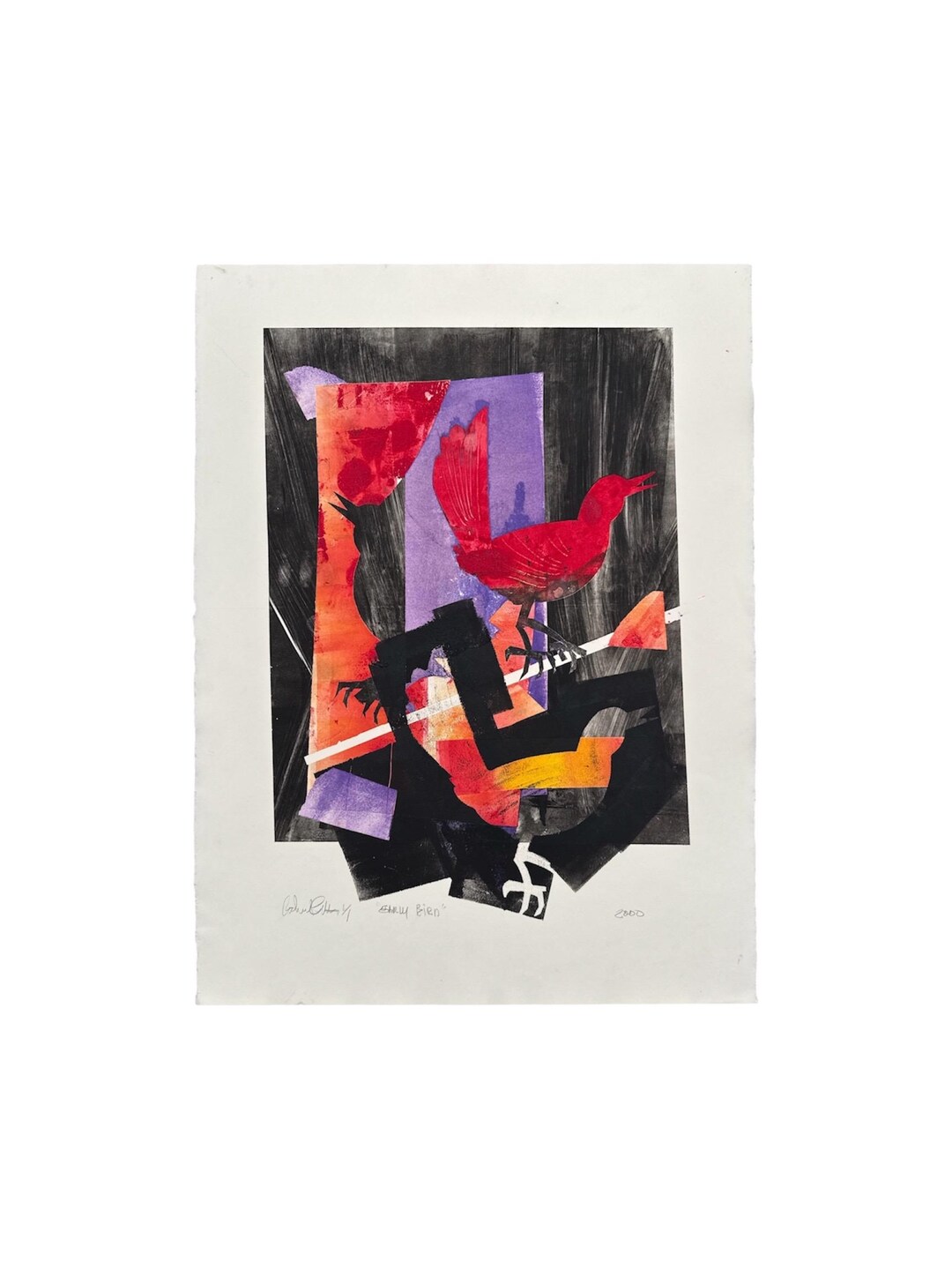 Richard Pitts “early Bird” 2000 – Signed Original Mono Print ...