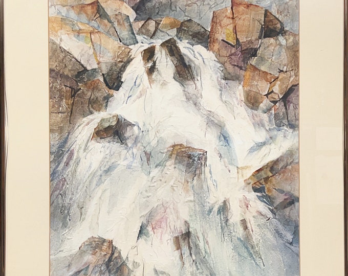 Original 1970s Sybil Moschetti Watercolor Painting - Mid Century Modern ...