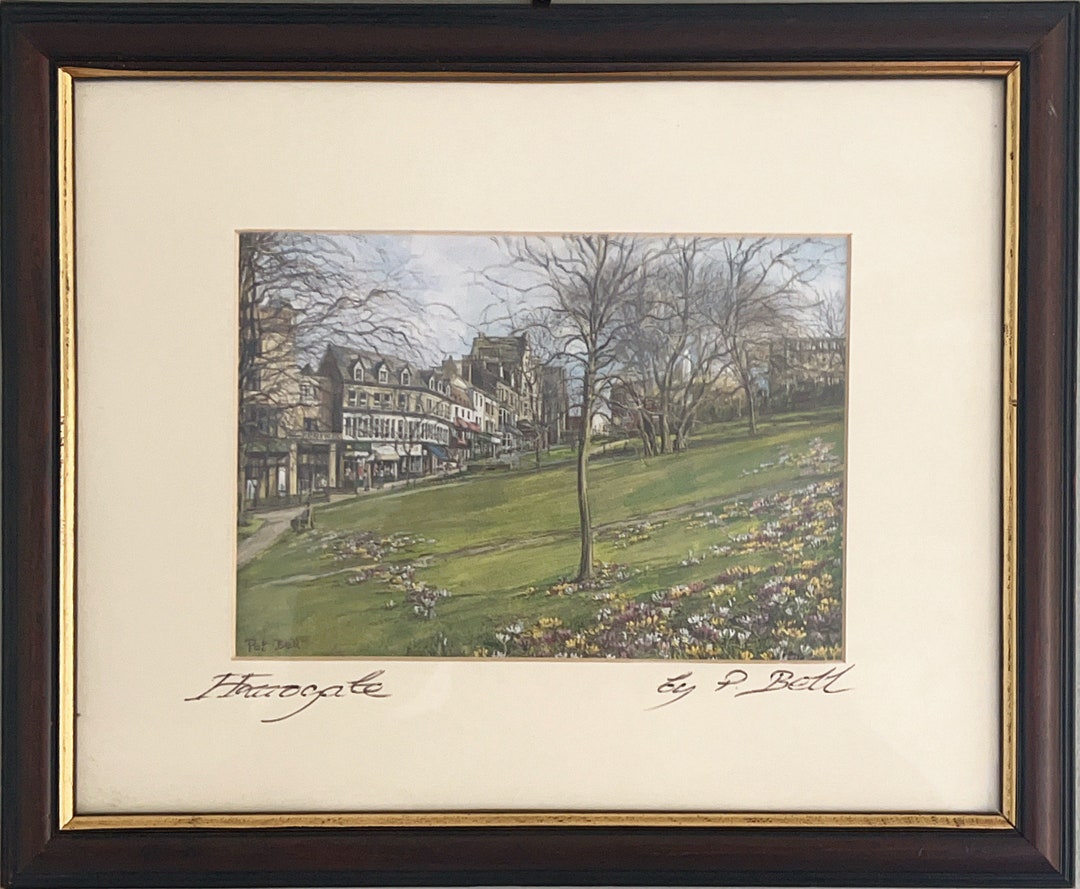 Pat Bell Print harrogate North Yorkshire Hand Signed Matted Framed Art ...