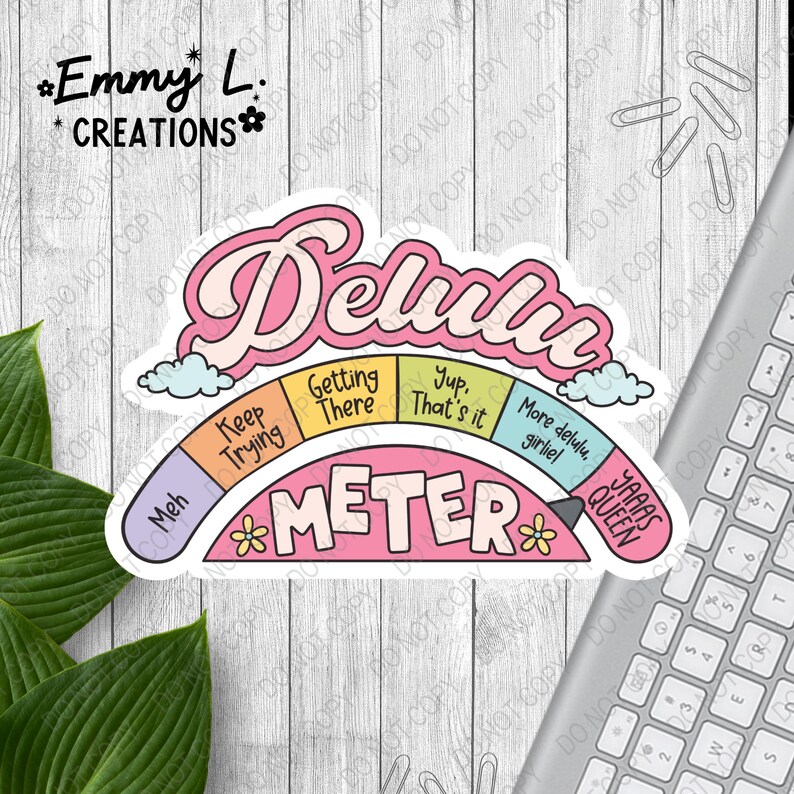 Dell Meter Sticker, Funny Sticker, Laptop Decal, Kindle Sticker, Kindle ...