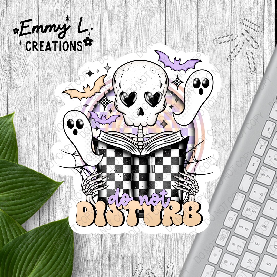 Do Not Disturb Sticker, Laptop Decal, Kindle Sticker, Book Decal, Water ...