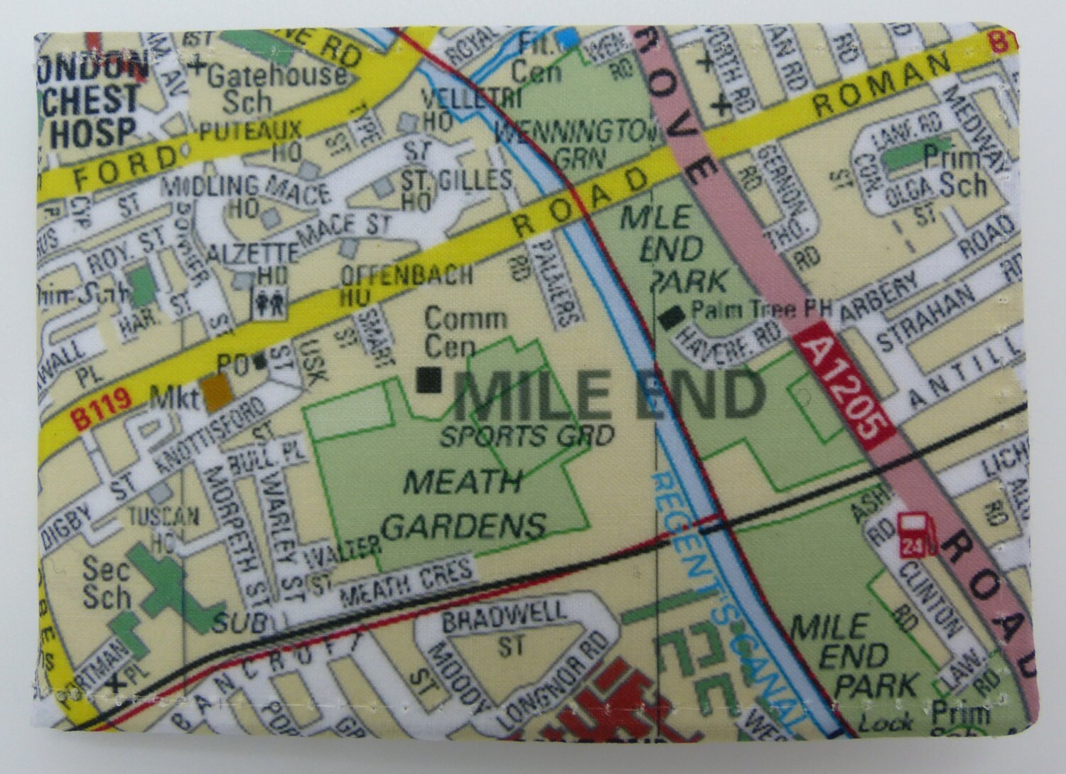 Oyster card holder. Mile End map bus pass holder. Travel card | Etsy